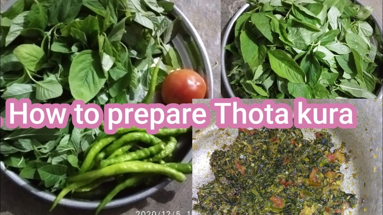 How to prepare Thota kura - YouTube
