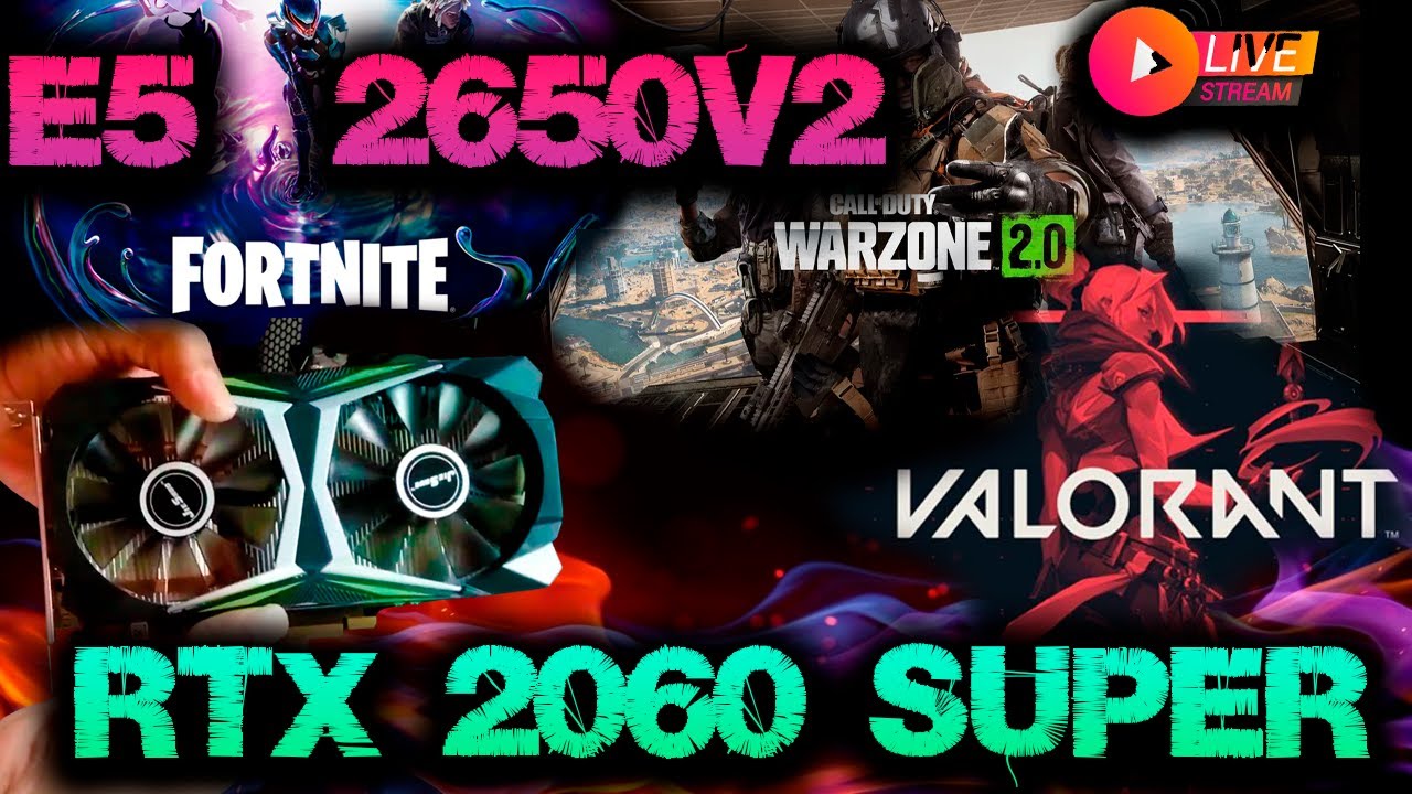 #28 LIVE SEGUNDOU TESTANDO JOGOS COM A RTX 2060 SUPER + XEON E5 2650 V2 ...