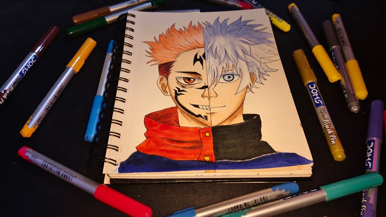 Drawing sukuna vs gojo from jujutsu kaisen part-2 #anime #sukunavsgojo ...