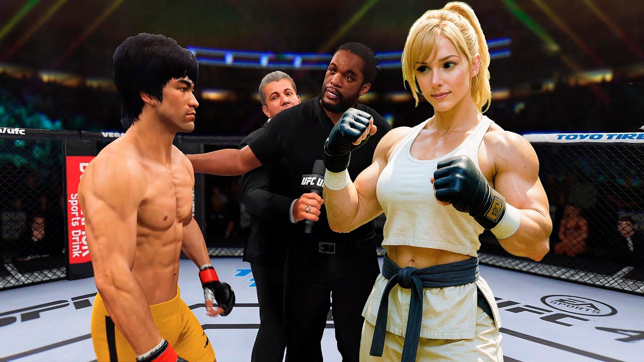 UFC 5 | Bruce Lee vs. Karate Hot Blonde | EA Sports UFC 5 - YouTube