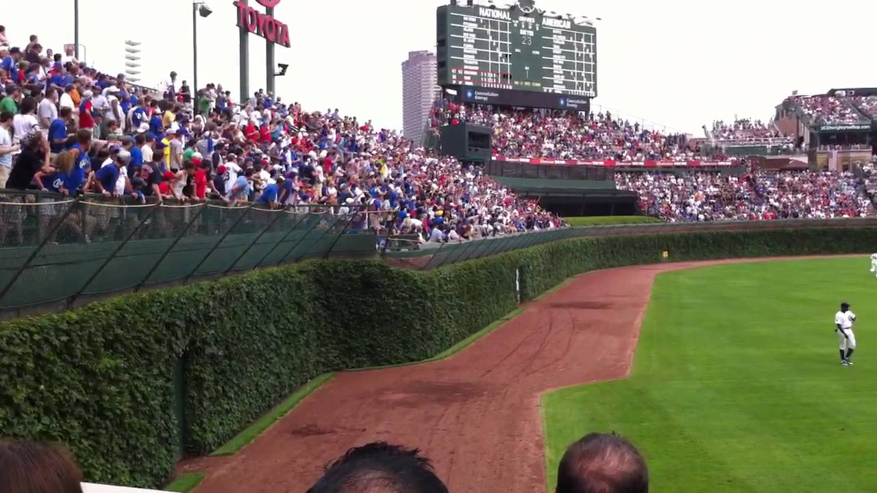 Cubs fan throws Reds homerun back - YouTube