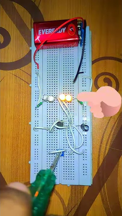 Police Light Strobe Effect Using NE555 Timer IC | Flashing Police Light Effect. Police Light ...