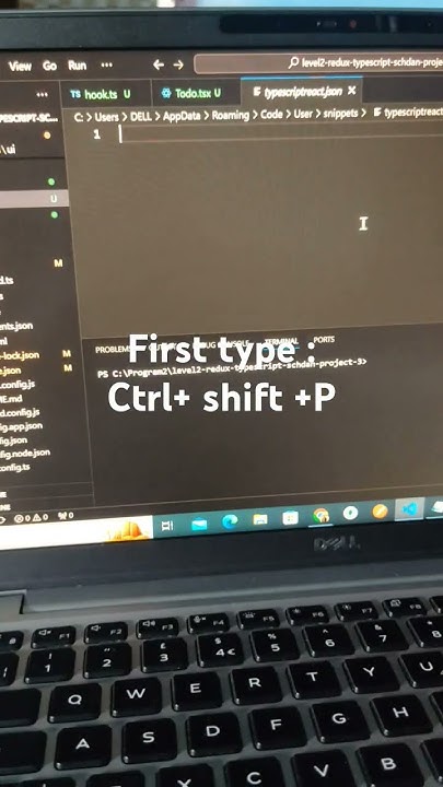 Here's the modified snippet for creating a TypeScript React component in VS Code with the ...