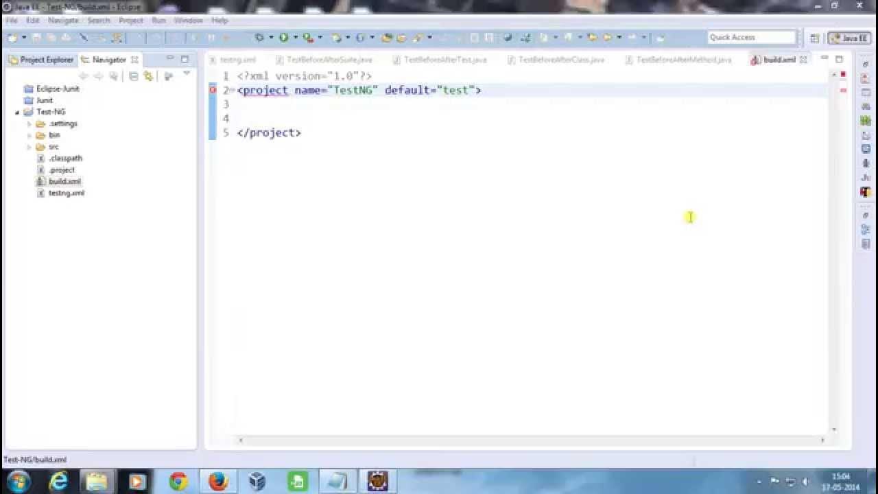 2. Ant - Build xml || [FOR COMPLETE VIDEO] || [CHECK DESCRIPTION] - YouTube