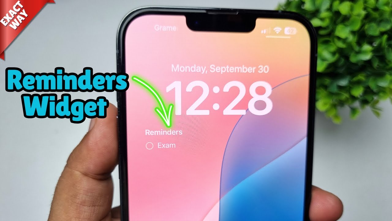 How To Put Reminders Widget On iPhone Lock Screen - YouTube