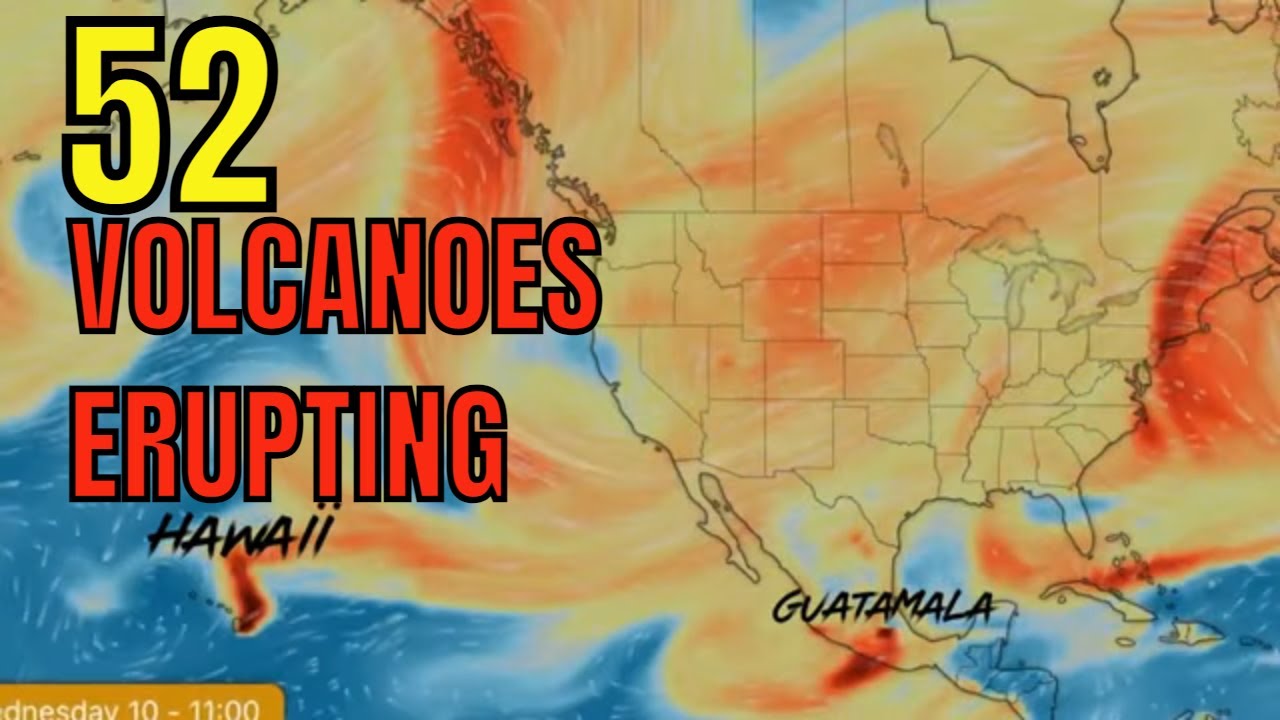 52 Volcanoes ERUPTING NOW / SO2 On the RISE / Awakened Taal Volcano ...