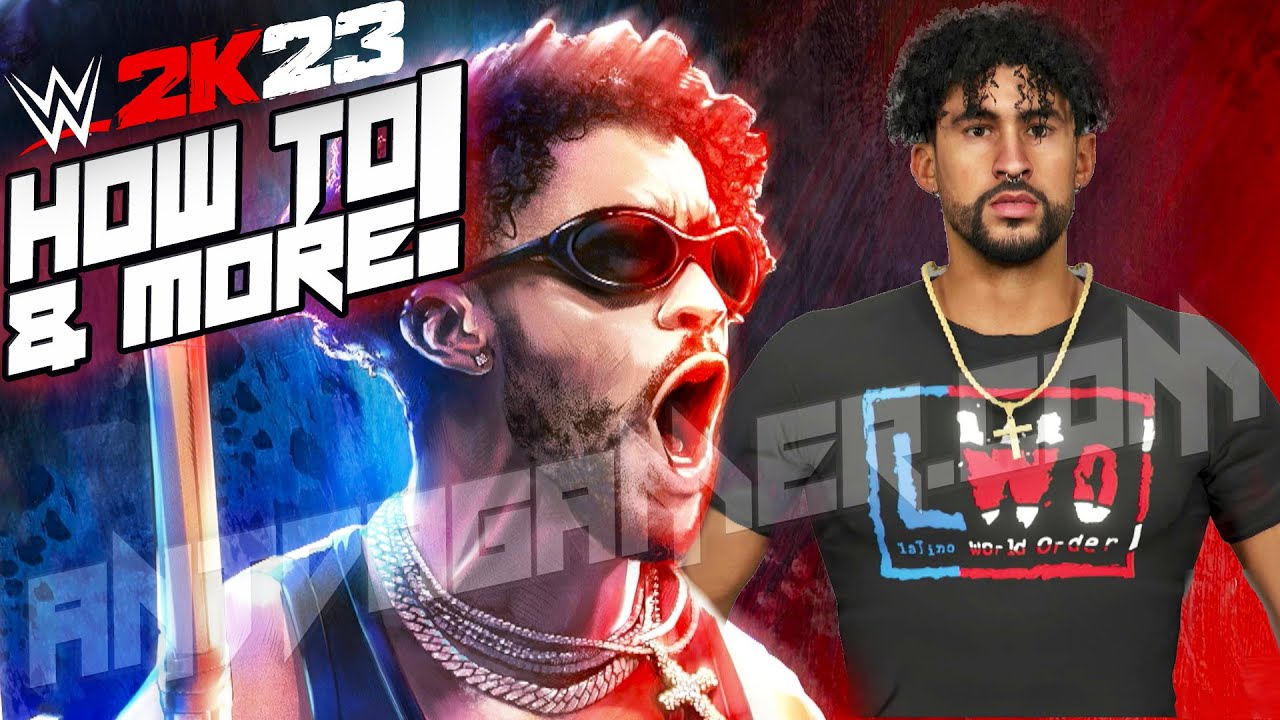 HOW TO UNLOCK BAD BUNNY 23' & CREATE LWO GEAR CORRECTING IN WWE 2K23 ...