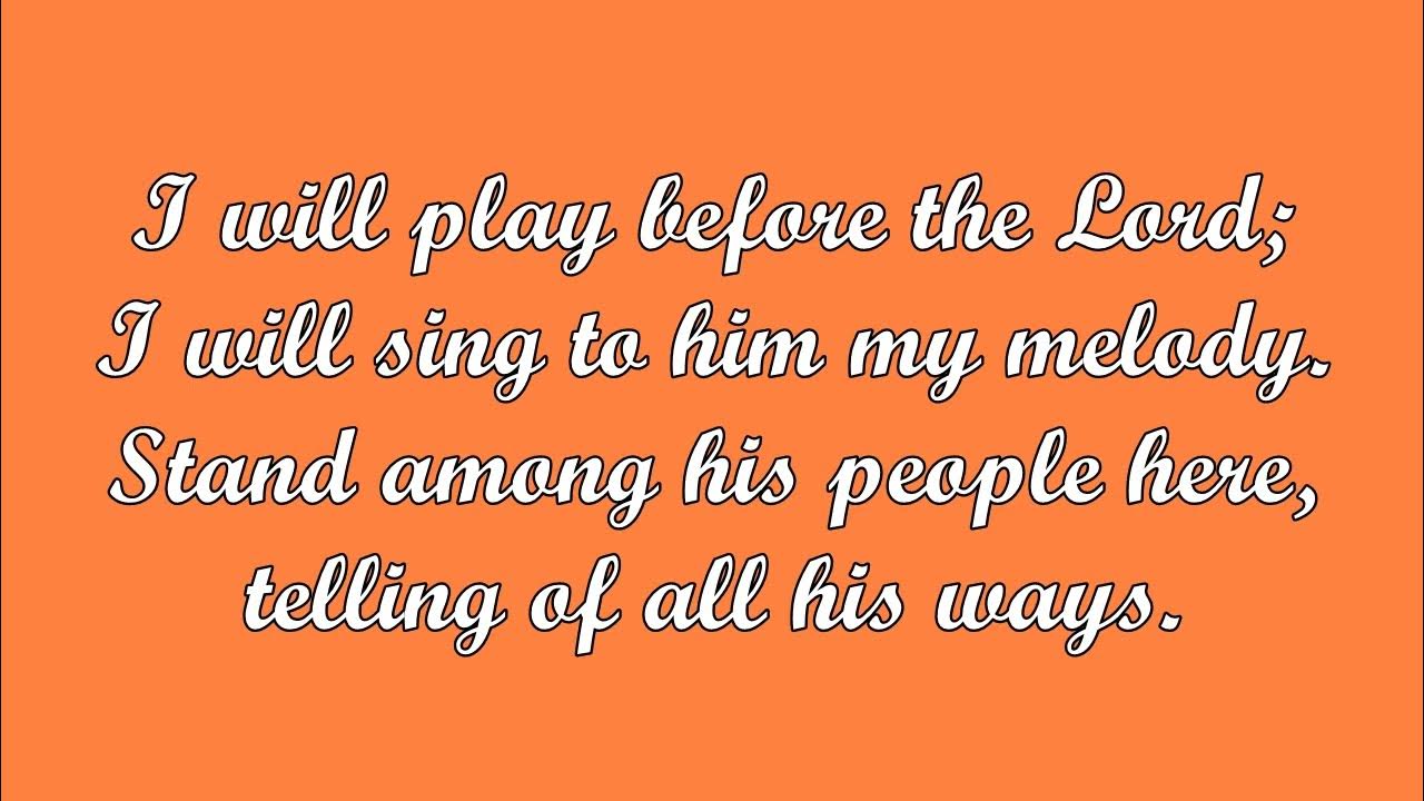 Play Before the Lord (Bob Dufford, SJ) - YouTube