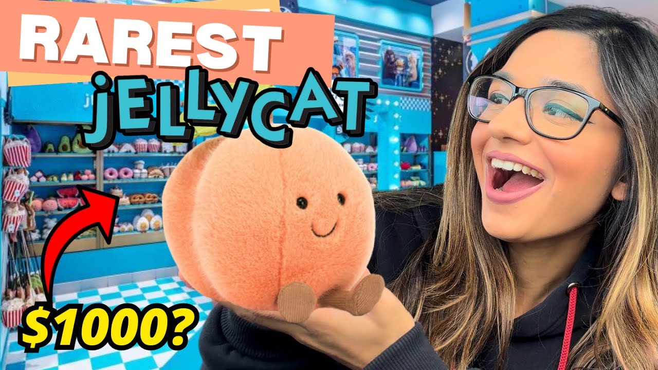 Hunting For The Rarest Jellycat In The World Amuseable Peach Jellycat Youtube