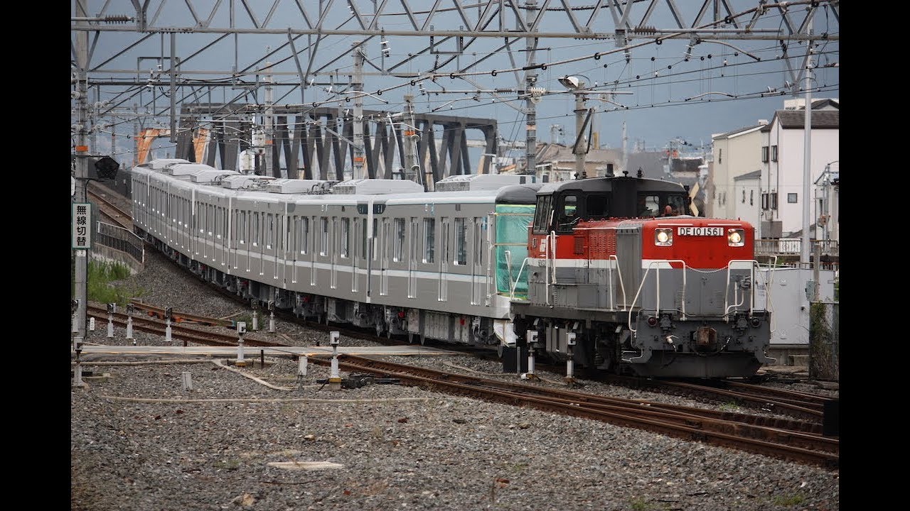 JR西日本 東京メトロ13000系13123F甲種輸送 追っかけ撮影 - YouTube