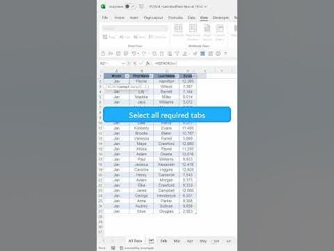 How to use Excel's NEW VSTACK function for combining data - YouTube