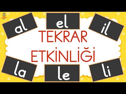 al, el, il, la, le, li, Tekrar Çalışması - Yeni Müfredat L Sesi