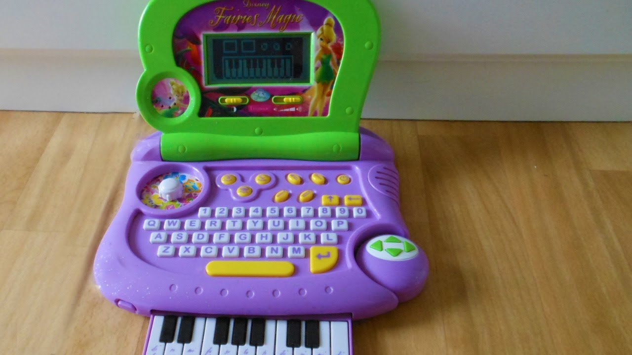Lexibook Disney Fairies Magic TinkerBell Laptop Learning Computer - YouTube