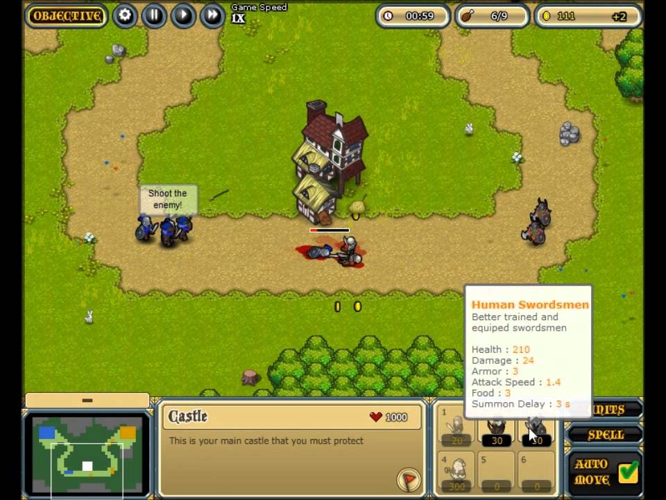 Necronator 2 - Flash Game - Gameplay - YouTube