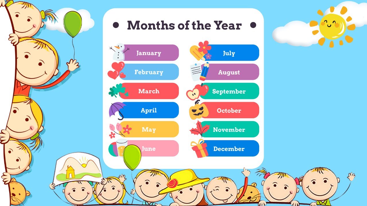 The Months of The Year#viral #learning #kidsvideo #abcd #cartoon # ...