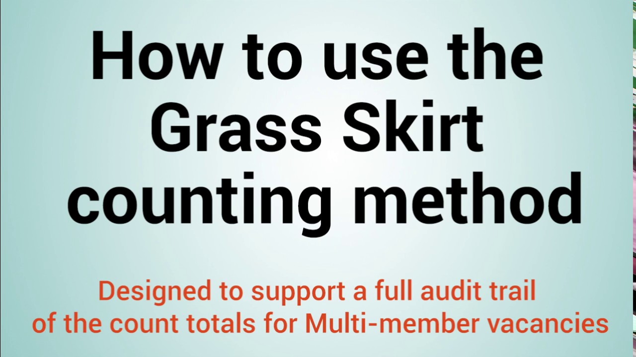 How To Use The Grass Skirt Counting Method YouTube how-to-use-the-grass-skirt-counting-method-youtube