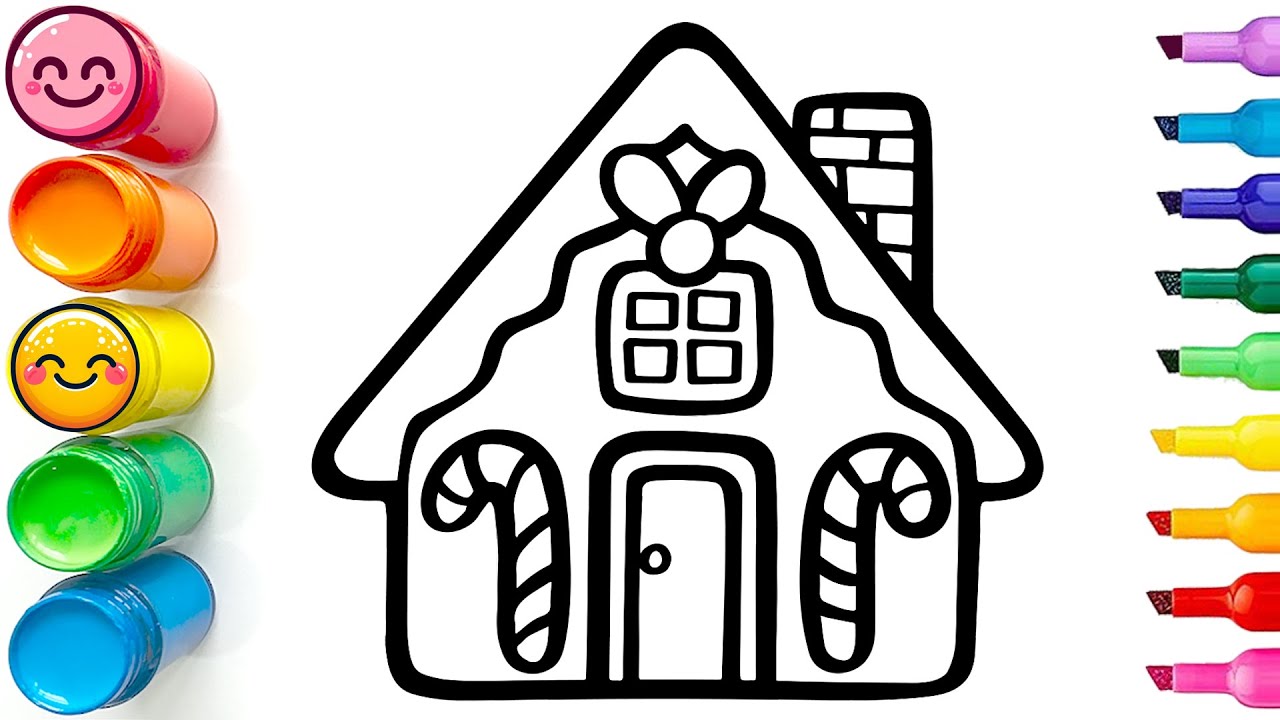 How to Draw a Candy House | Easy Step by Step Tutorial - YouTube