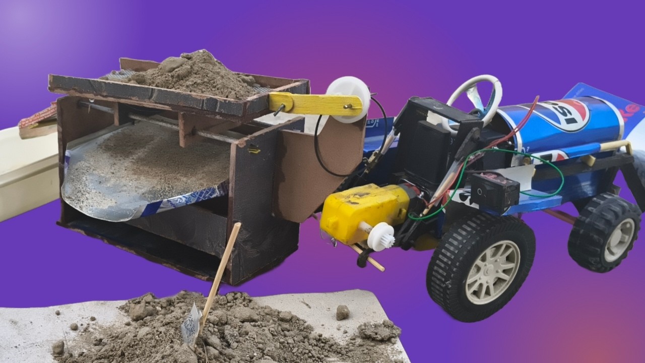 How to Make a mini Tractor Sifter with Soda Cans|Diy Since Prjects ...