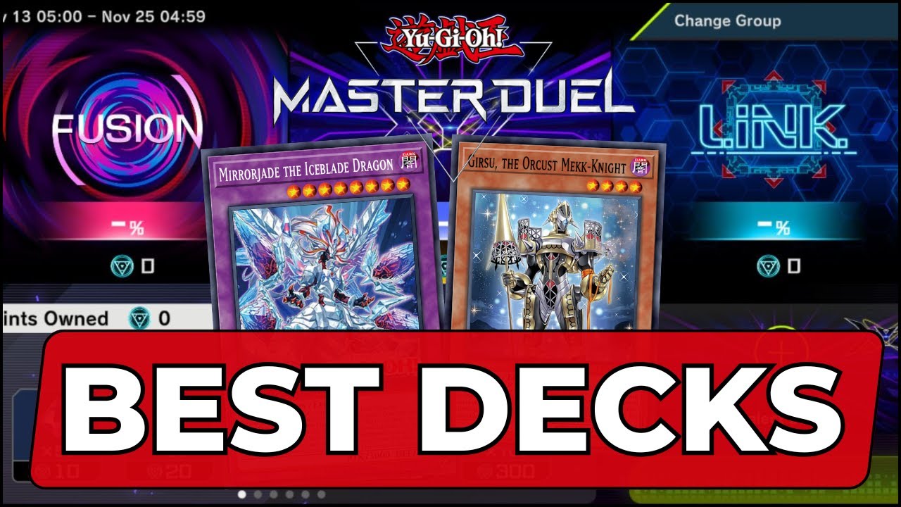 PLAY THIS! BEST DECKS FOR THE XYZ FUSION LINK EVENT IN MASTER DUEL ...