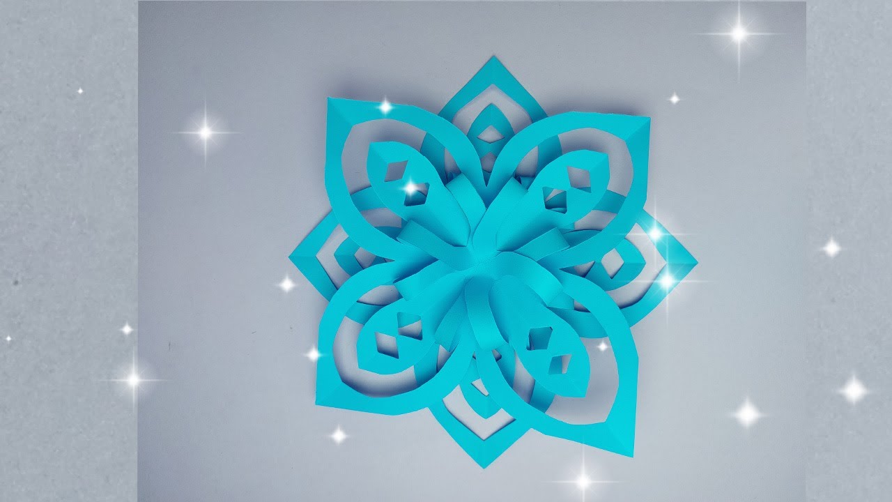 EASY Paper Snowflake Tutorial Winter Ornaments Christmas decorations ...