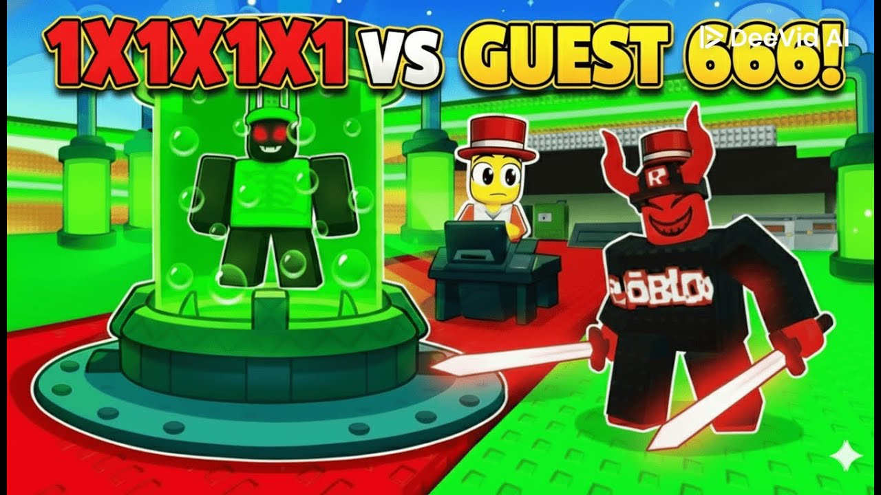 NOVO RITUAL do GUEST 666 + 1X1X1X1 no Roblox! (Transformação Secreta) 💀 ...