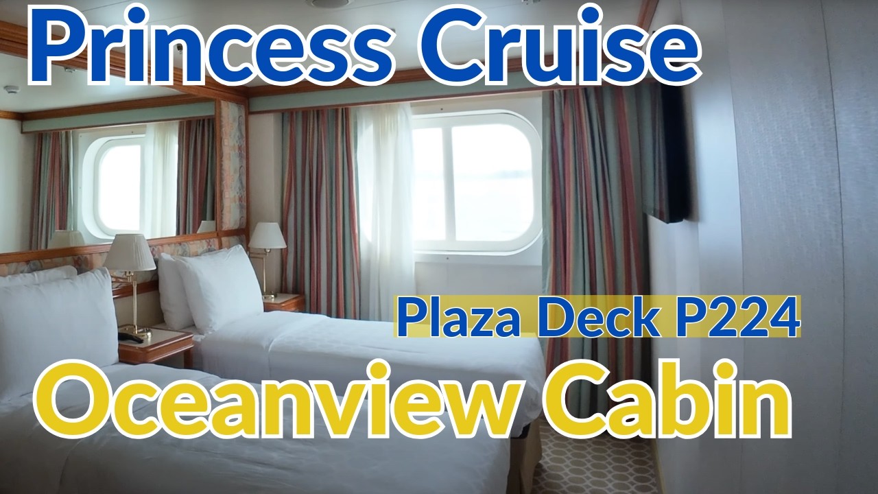 Inside the Sapphire Princess: An Oceanview Cabin Tour - YouTube