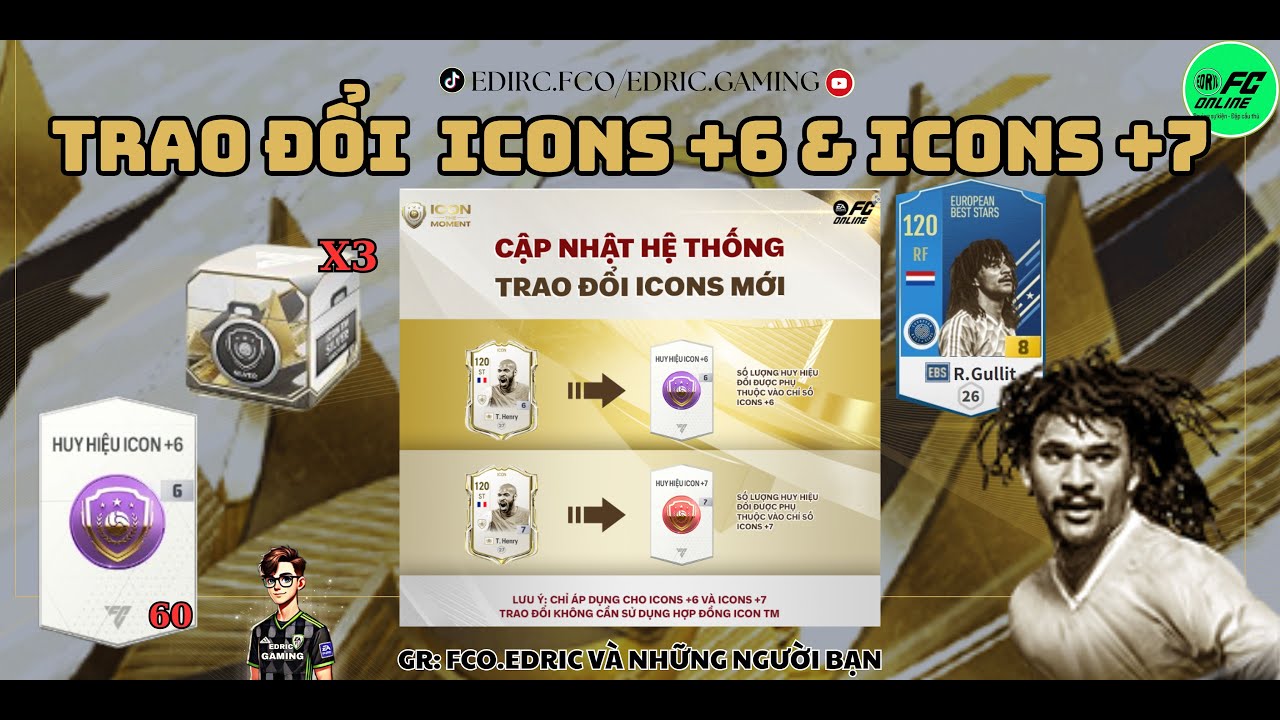 FCONLINE | TEST THỬ TÍNH NĂNG TRAO ĐỔI ICON +6 & +7 ĐỂ MỞ 3 HỘP BẠC VÀ ...