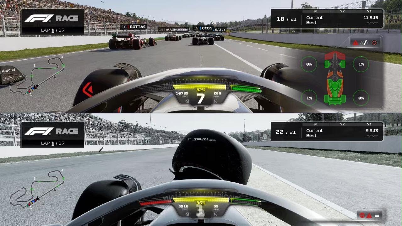 Major crash on F123 (splitscreen) - YouTube