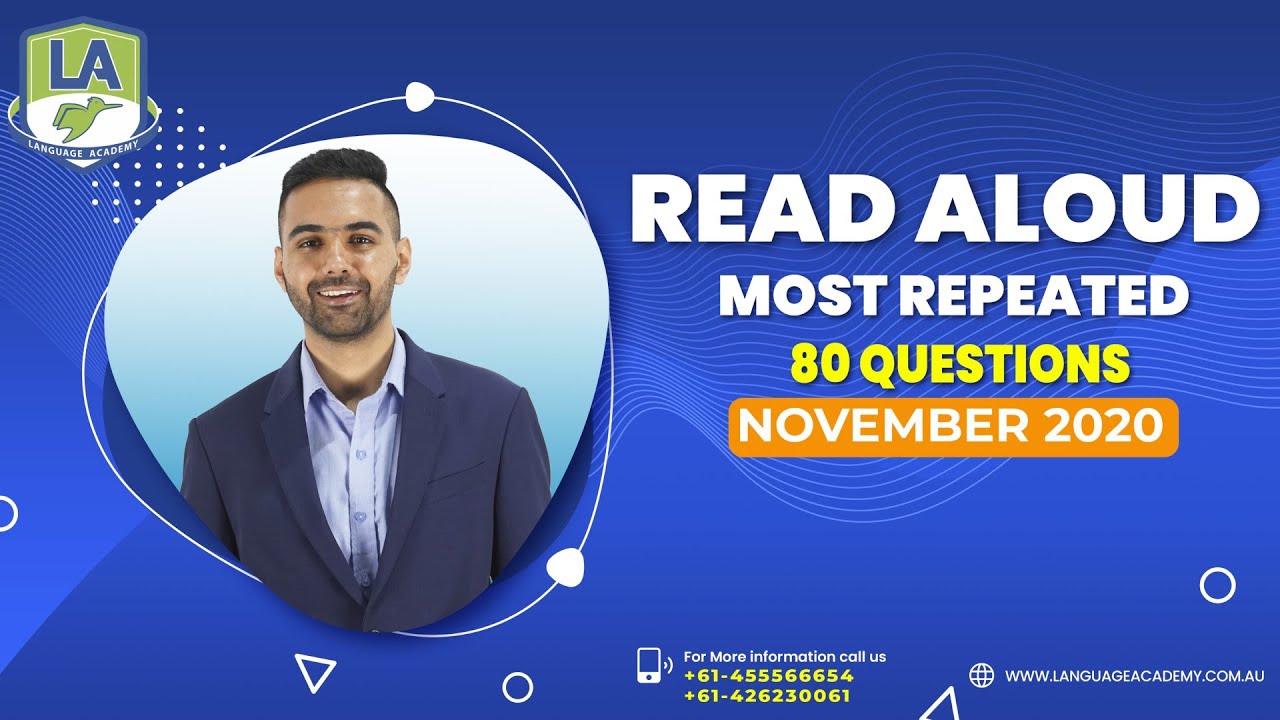 PTE Speaking Read Aloud Most Repeated Questions November 2020 pte-speaking-read-aloud-most-repeated-questions-november-2020