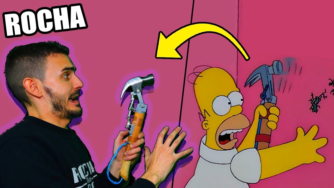 Fabrico el Martillo Eléctrico de Homer Simpson ¿Funciona? - YouTube