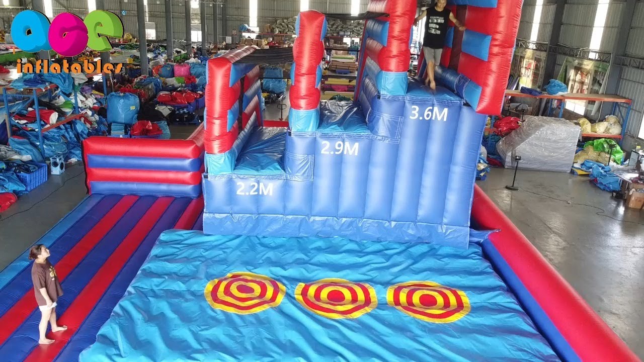 Inflatable Free Fall Stunt Jump - YouTube