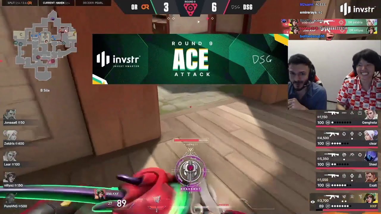 Tarik and Toast Reaction to DSG XXIF ACE in DSG vs OR | GAME 1 ...