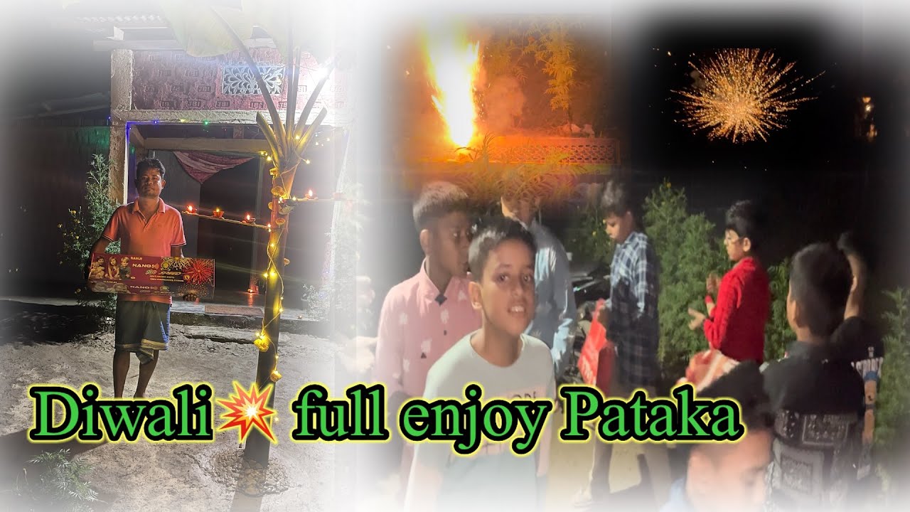 diwali full enjoy pataka sky shot 120 pataka💥 - YouTube