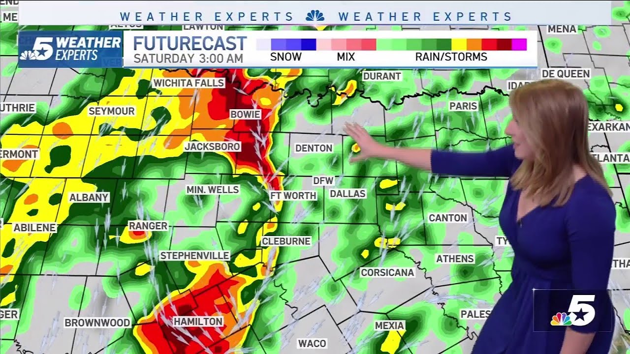 NBC 5 Forecast: A wet and stormy weather pattern - YouTube