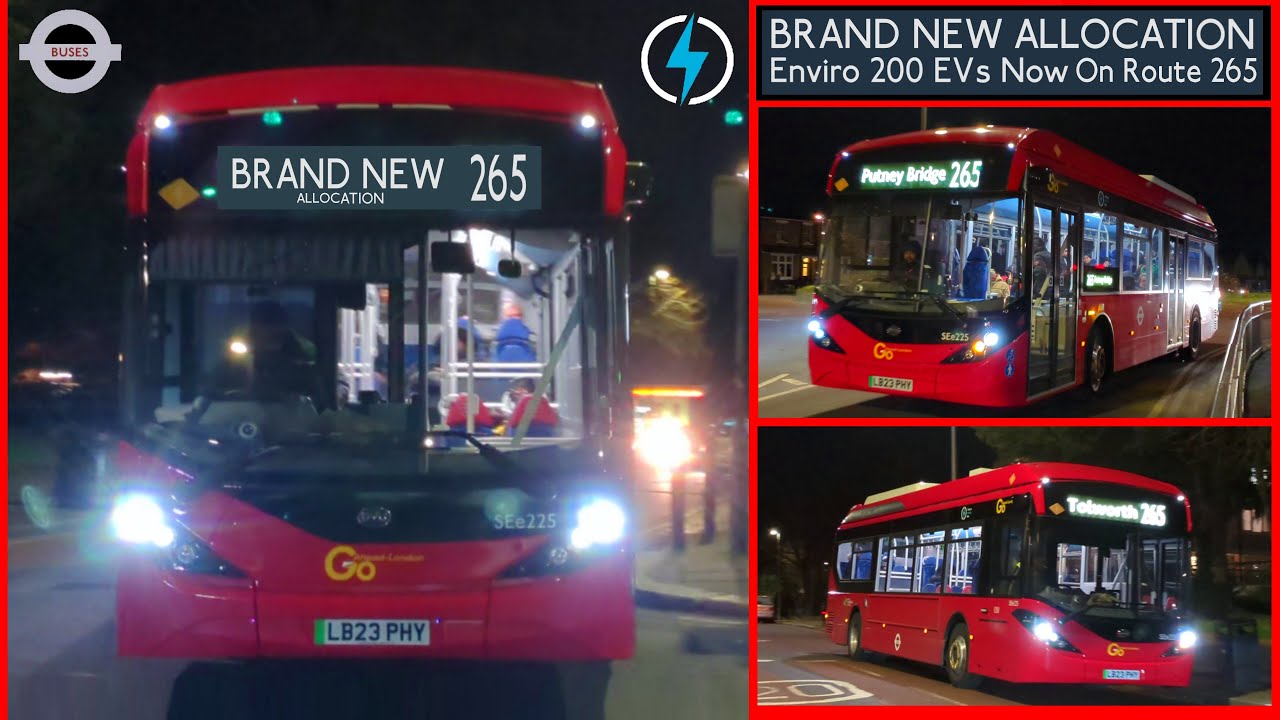 *BRAND NEW ALLOCATION* Enviro 200 EVs Now On Route 265 ( London Bus ...