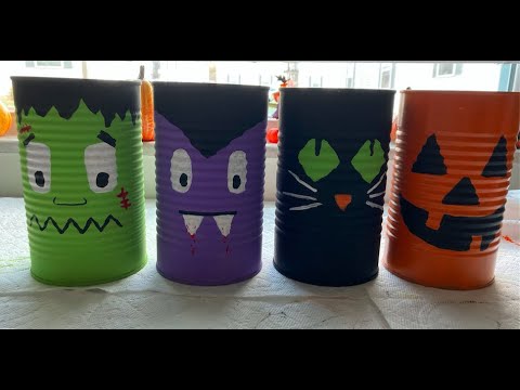 Tin Can Monster Craft Tutorial - YouTube