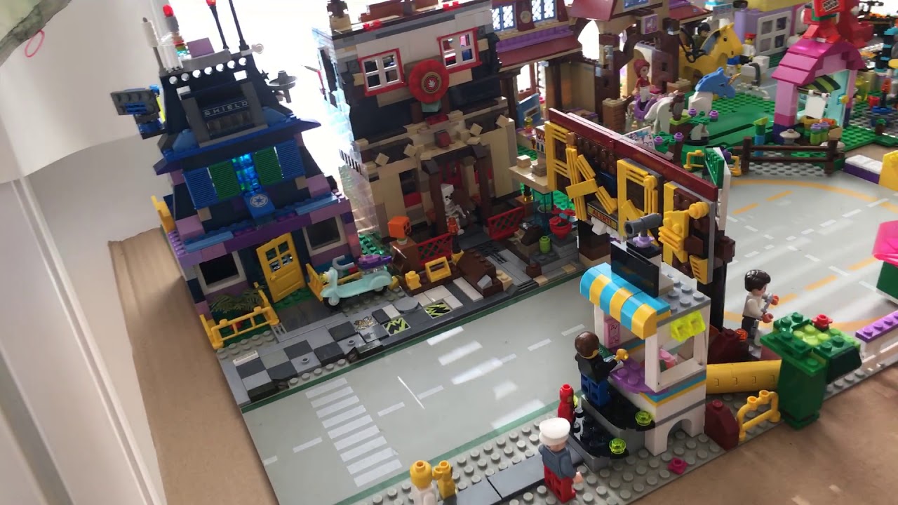 Lego Amusement Park and mini Zoo with Ski Mountain MOC - YouTube