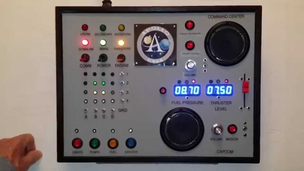 Arduino-based Apollo Command Console - YouTube