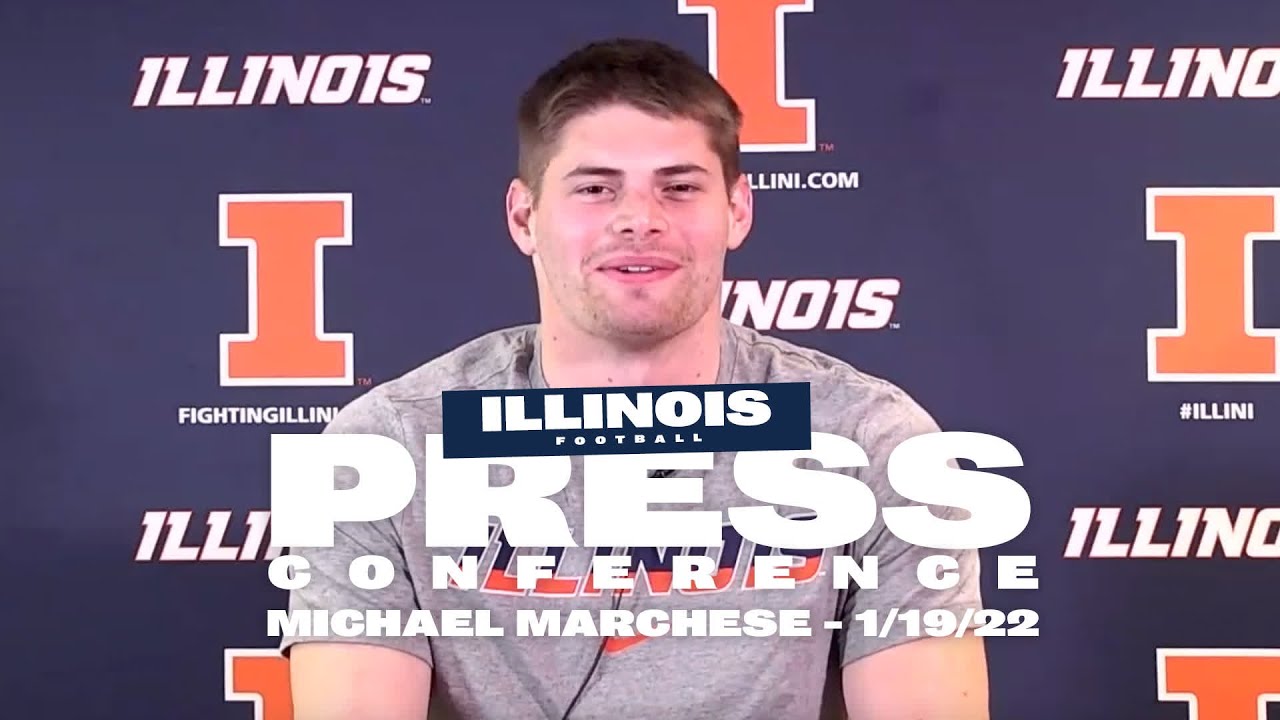 Illini Football | Michael Marchese Press Conference 1/19/22 - YouTube