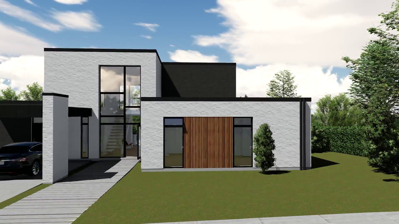 2-plans Funkis Villa - Ikast | m²plus - YouTube