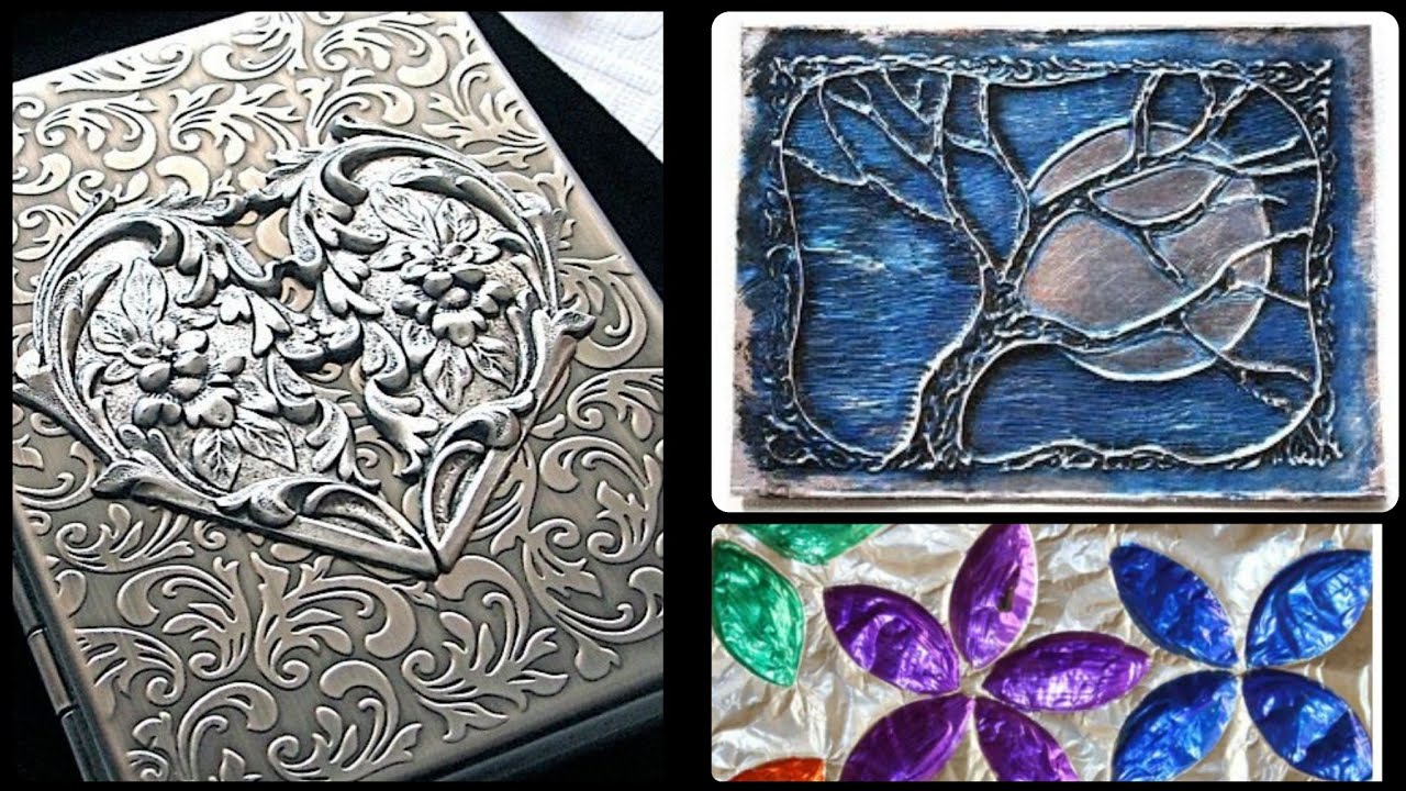 most beautiful aluminium foil sheet craft decor ideas - YouTube