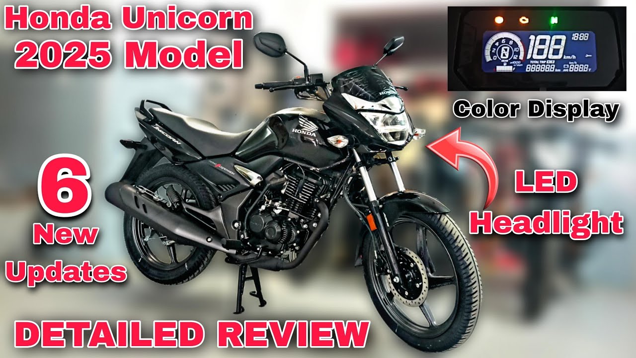 Honda Unicorn 2025 Model Review | New Features | Price | Mileage | Top Speed | A2R motoride ...