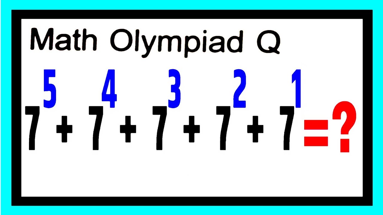 Olympiad Math Questions || Math Olympiad Question || - YouTube
