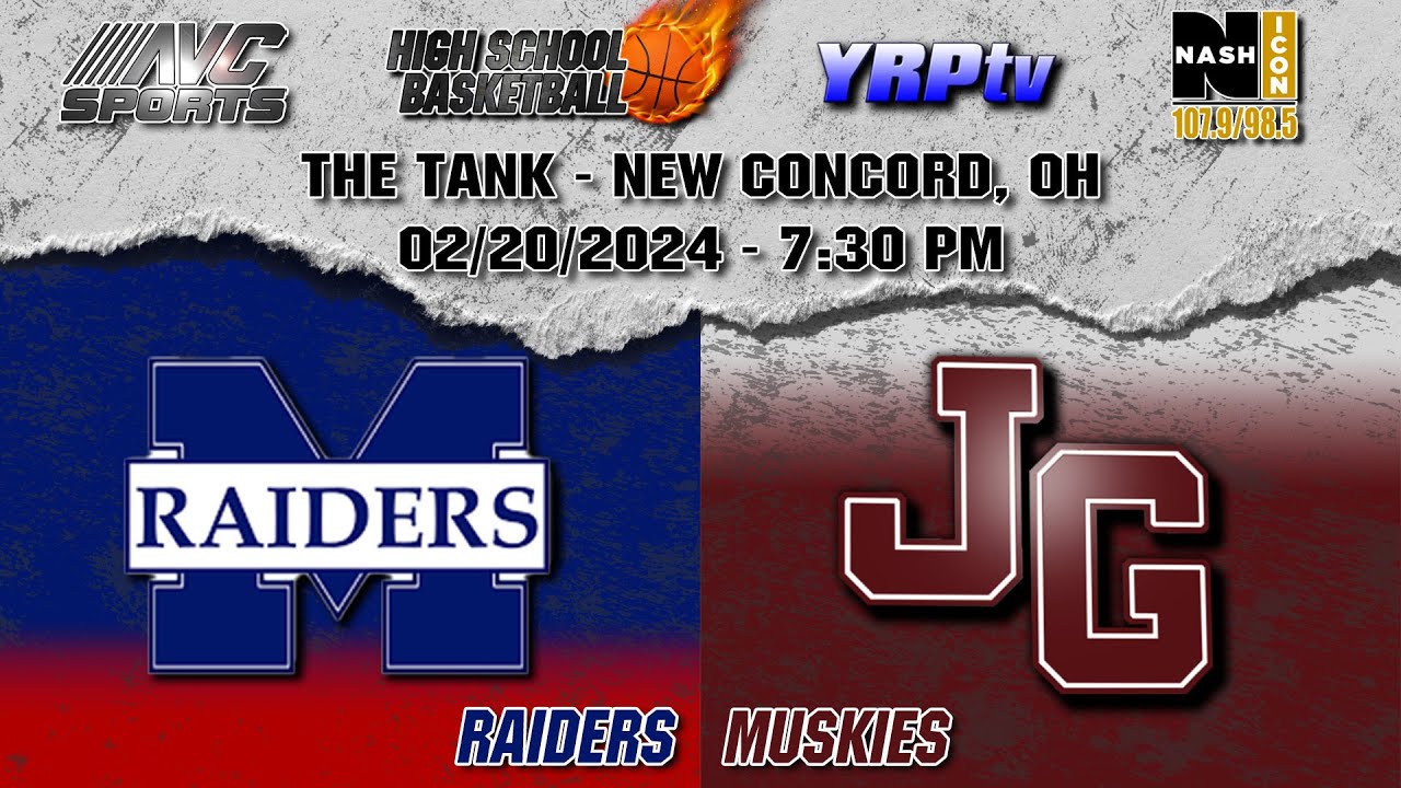 Morgan Raiders vs John Glenn Muskies Boys HS Basketball 02.20.2024 ...