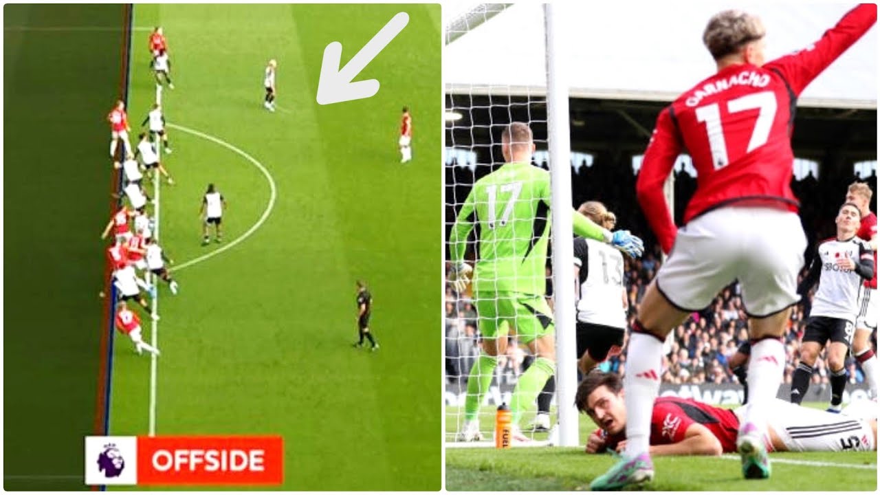Man United goal controversially ruled out by VAR for offside vs Fulham ...