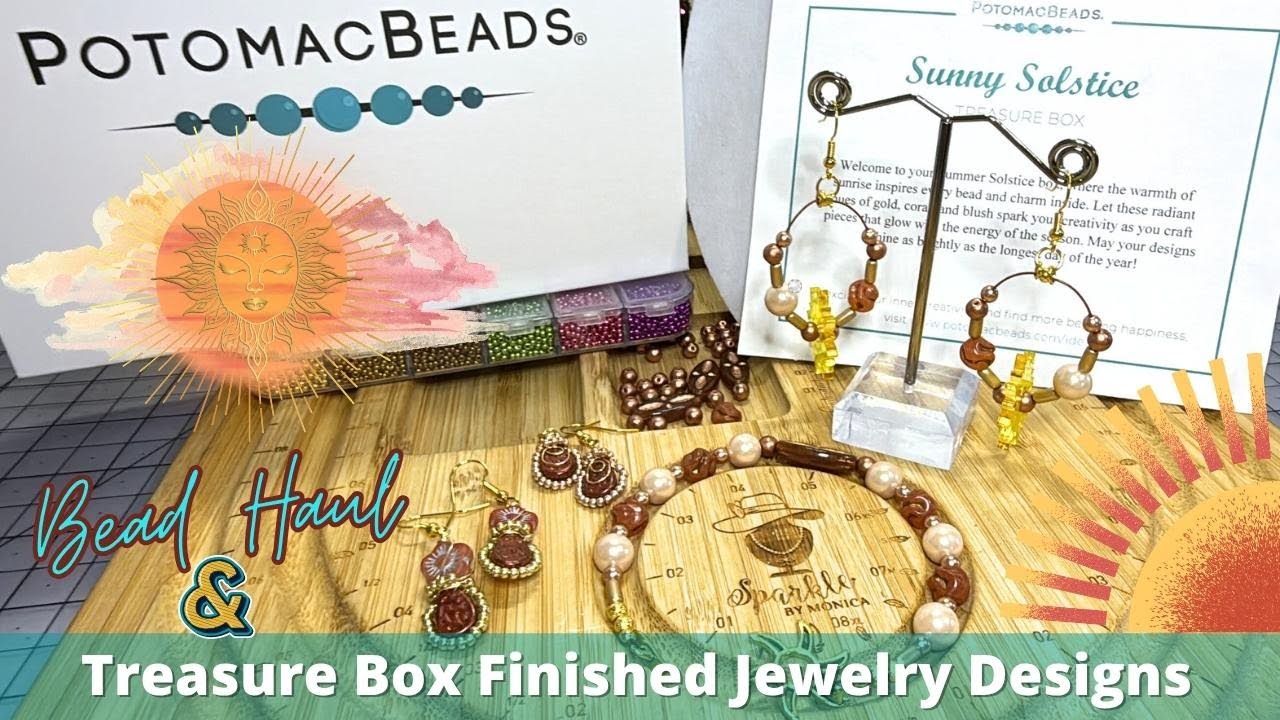 @Potomacbeadco Sunset SolsticeTreasure Box Bead Haul & Finished Jewelry ...