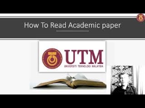 How to Read Academic Paper - YouTube