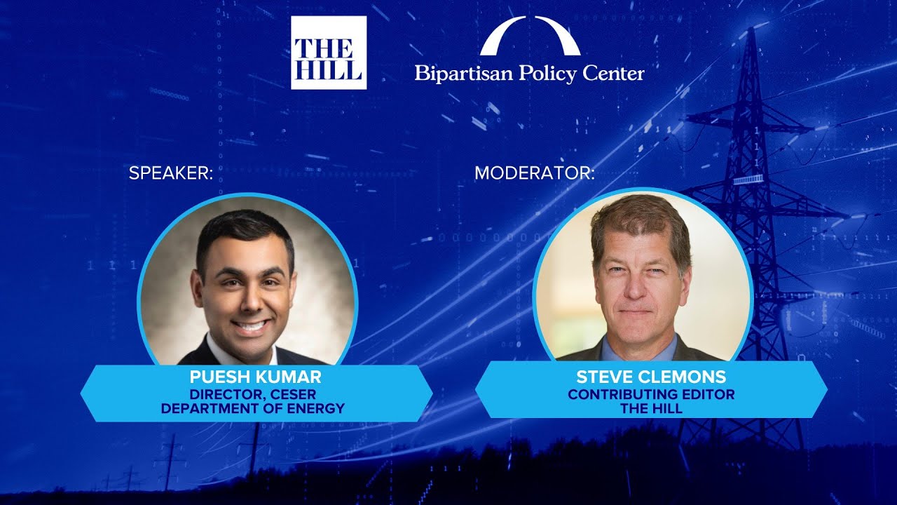 Dept. of Energy CESER Director Puesh Kumar | Risk to Resilience - YouTube