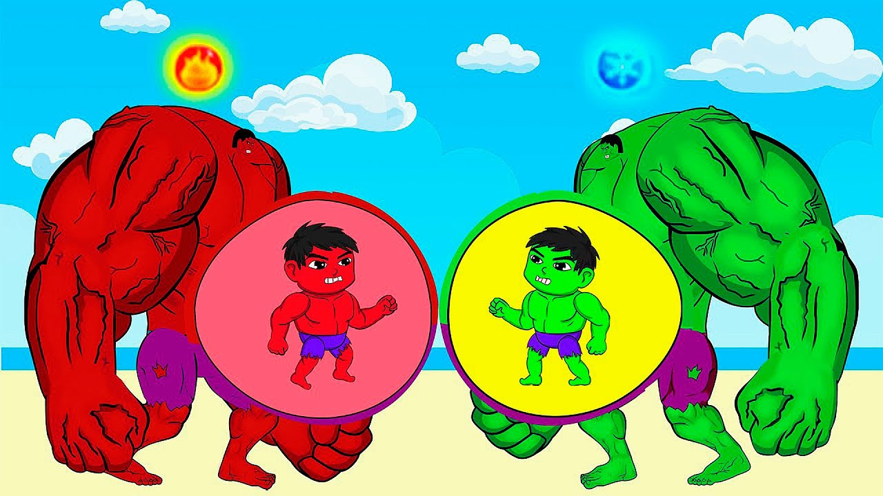 Evolution Of Hulk PREGNANT : ICE Vs FIRE | Animation Skill - YouTube