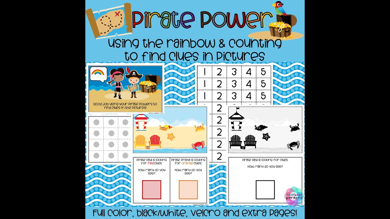 pirate power level 1: picture power for emerging readers! - YouTube